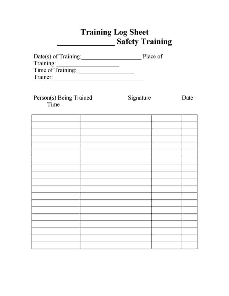 Log Sheet Template Excel Log Sheet Template Excel